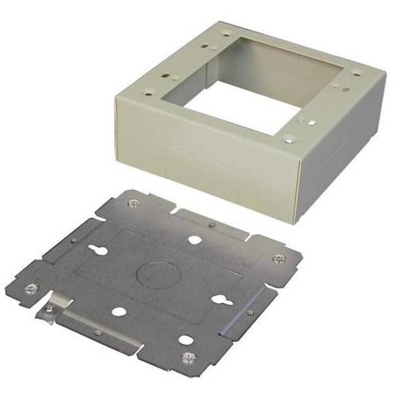 Device Box, 2-Gang, 500/700/2400 Series Raceway, Ivory By Wiremold V24 ...